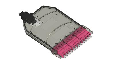 Cina FTTH Fiber MPO Module 12 Port SM OM3 OM4 LGX LC UPC Fiber MTP Box con rete Nessuna in vendita