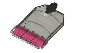Cina FTTH Fiber MPO Module 12 Port SM OM3 OM4 LGX LC UPC Fiber MTP Box con rete Nessuna in vendita