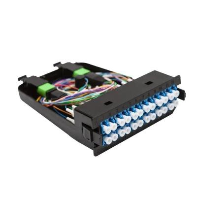 Cina FTTH Fiber MPO Module 12 Port SM OM3 OM4 LGX LC UPC Fiber MTP Box con rete Nessuna in vendita
