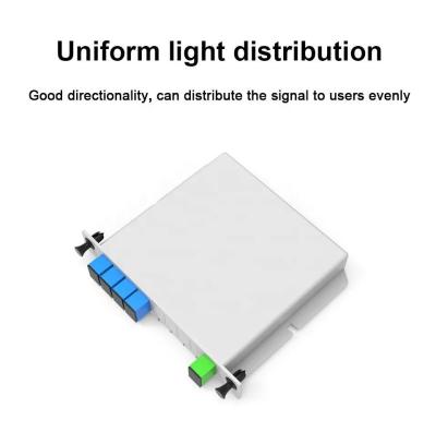 Cina FTTH Fibra ottica 1*16 SC/LC APC/UPC Cassetta Tipo PLC Splitter ottico PLC con 1 tempo in vendita