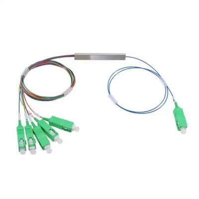 Cina Equipaggiamento FTTH a fibra ottica 1x5 PLC Splitter con lunghezza d'onda operativa 1260-1650nm in vendita