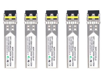 China 1310nm SFP Transceiver 1.25g Single SC Connector Module 850nm 150KM Cisco Compatible for sale
