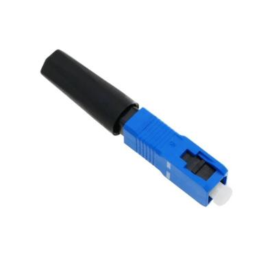 中国 FTTH SC UPC シングルモード 55mm 光ファイバー・ファスト・コネクタ データシート 中央 2 タイム 販売のため
