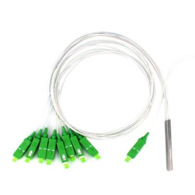 Cina Mini 1x2 1x8 1x16 PLC Splitter Cavi di comunicazione in fibra ottica per FTTH in tubo di acciaio in vendita