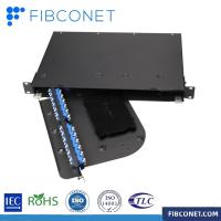 China Data Center Application Fiber Optic ODF with 12-24 Core Scrack Mount Splicing Design for sale
