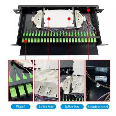 Cina Applicazione per data center 1 Time Patch Panel ODF per 12/144 Core Sc/FC/St/LC Fibre Ottica in vendita