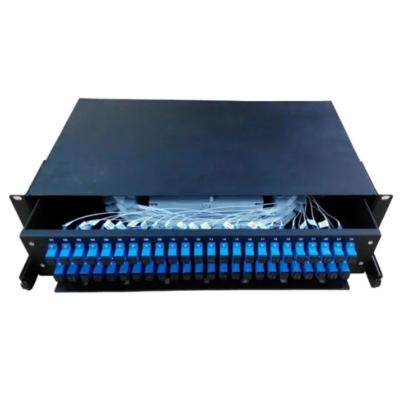 Cina Sc/FC/LC/St Adapter 48-Core Port Optical ODF Fiber Optic Patch Panel per LAN wireless in vendita