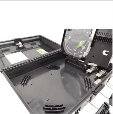 中国 16 コア ODB NAP ターミナル ボックス ブラック 壁掛け FTTH 屋外光ファイバー配送 販売のため