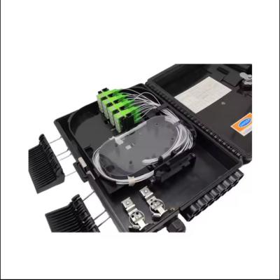 中国 16 コア ODB NAP ターミナル ボックス ブラック 壁掛け FTTH 屋外光ファイバー配送 販売のため