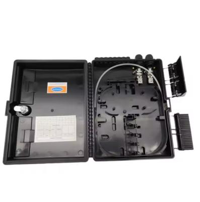 中国 16 コア ODB NAP ターミナル ボックス ブラック 壁掛け FTTH 屋外光ファイバー配送 販売のため