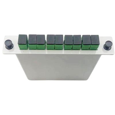 China 1x4 1x8 1x16 1x32 SC APC UPC Plug-in Fiber Optic Splitter PLC Splitter met connector Te koop