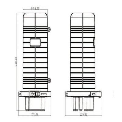 Cina Protezione IP68 Chiusura di splice a cupola 36 Core Splice Tray per apparecchiature a fibra ottica a densità in vendita