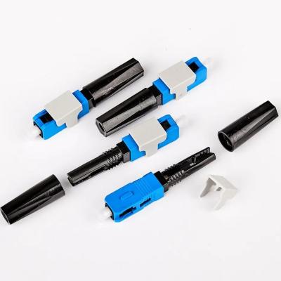 China 0.125mm vezeldiameter SC APC SC UPC glasvezel snelle connector voor FTTH veld assemblage Te koop
