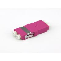 China FTTH OM4 Multimode Duplex Optical LC Fiber Optic Adapter with Insertion Loss ≤0.3dB for sale