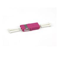 China FTTH OM4 Multimode Duplex Optical LC Fiber Optic Adapter with Insertion Loss ≤0.3dB for sale