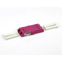 China FTTH OM4 Multimode Duplex Optical LC Fiber Optic Adapter with Insertion Loss ≤0.3dB for sale