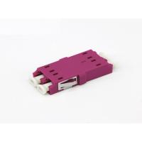 China FTTH OM4 Multimode Duplex Optical LC Fiber Optic Adapter with Insertion Loss ≤0.3dB for sale