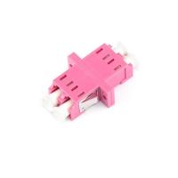 China Ferrule Type OM4 Fiber Adapter for Fast FTTH Optical Multimode Duplex DX LC Connection for sale