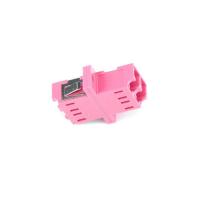 China Ferrule Type OM4 Fiber Adapter for Fast FTTH Optical Multimode Duplex DX LC Connection for sale