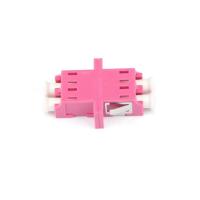 China Ferrule Type OM4 Fiber Adapter for Fast FTTH Optical Multimode Duplex DX LC Connection for sale