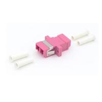 China Ferrule Type OM4 Fiber Adapter for Fast FTTH Optical Multimode Duplex DX LC Connection for sale