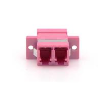 China Ferrule Type OM4 Fiber Adapter for Fast FTTH Optical Multimode Duplex DX LC Connection for sale