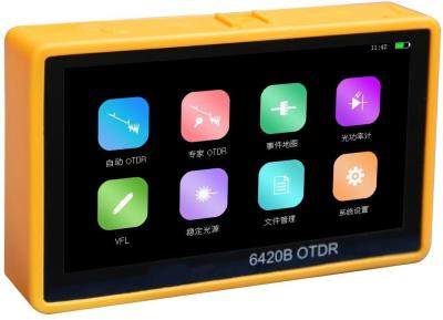 中国 28db ミニ OTDR USBタイプC マイクロSD 外部インターフェイス付きのFTTx 6420B光ファイバー用 販売のため