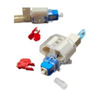 China Quick Assembly SC APC Fiber Optic Fast Connectors Snap-on Boot Type for sale