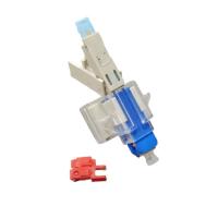 China Quick Assembly SC APC Fiber Optic Fast Connectors Snap-on Boot Type for sale
