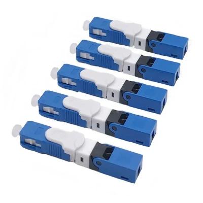 China G651 G652 G657 SC/APC SC/UPC Conector rápido de fibra óptica com resistência à tração de 20 N e 5 à venda