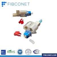 China SC UPC Drop Cable Field Termination Fiber Optic Quick Connector with Snap-on Boot Type for sale