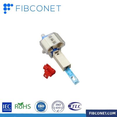 中国 SC UPC ドロップケーブルフィールド終止光ファイバー 急速接続器 スナップオンブートタイプ 販売のため