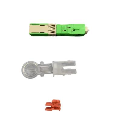 中国 50mm 長さ挿入損失 0.3dB 以内の FTTH クイック SC UPC/APC ファイバーオプティック・ファストコネクター 販売のため