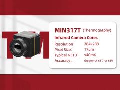 급속한 통합을 위해 냉각되지 않은 열영상 카메라 코어 384×288/17μm MIN317