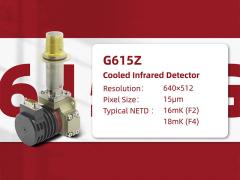 G615Z Cooled MWIR Detector 15μm With 640x512 Pixels MCT Sensitive Material