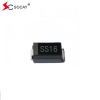 China SMD Schottky Rectifier SS16A 60V 1A DO-214AC Low VF High Efficiency Diode for sale