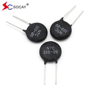 Cina SOCAY Power NTC Thermistor MF72-SCN10D-20 10Ω 20mm Imax Wide Resistance Range in vendita