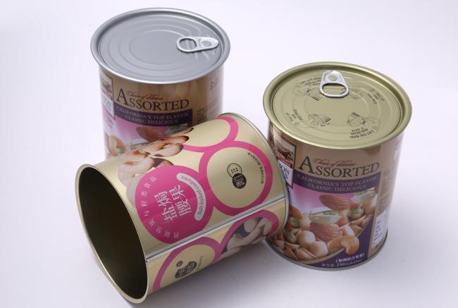 Stacked Sauce Tin Cans showing stability