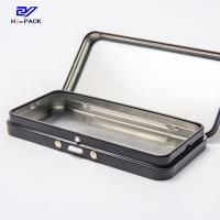 China Weed Packing Rectangle Metal Box Prevent Children From Opening Design for sale