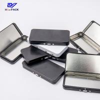 China Weed Packing Rectangle Metal Box Prevent Children From Opening Design for sale