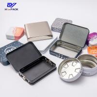 China 100g Weed Small Rectangular Metal Tins Weed Packaging Designs for sale