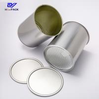 Quality 800gsm 1000gsm Tall Tin Cans Tall SGS Round Tin Containers With Plastic Cap for sale