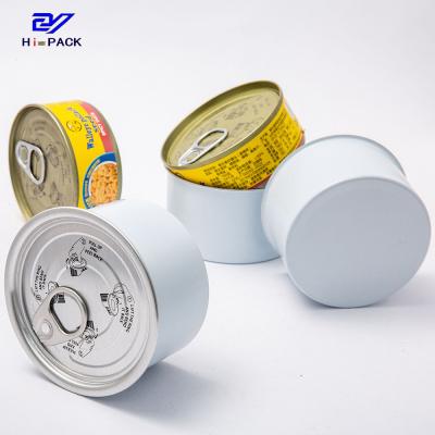 China Caneta de atum vazia de duas peças embalada com 180 ml de conservas de atum D73*44mm à venda