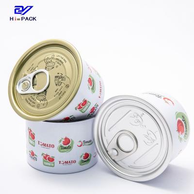 China Food Grade Easy Open Beef Can 80ml Food Packaging Tin Tinplate for sale