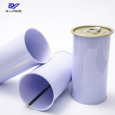 China Cylinder Custom Tin Containers 3 Pieces Tin Packaging For Food for sale