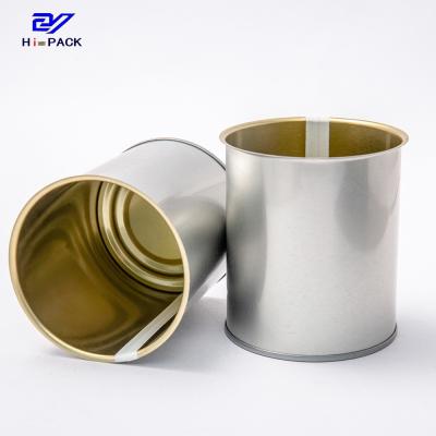 China Cylinder aangepaste tincontainers 3 stukken tinverpakking voor voedsel Te koop