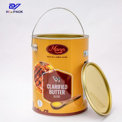 China Food Grade 5L Metal Bucket 20L D28cm Food Safe Metal Buckets for sale