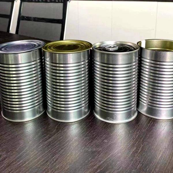 Quality Food Safety 900 Gram Milk Powder Tinplate Storage Can , Round Metal Tin Can With for sale