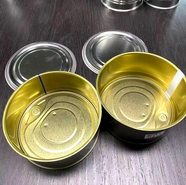 Quality Food Safety Milk Powder Tinplate Storage Can , Round Metal Tin Can With Aluminum for sale