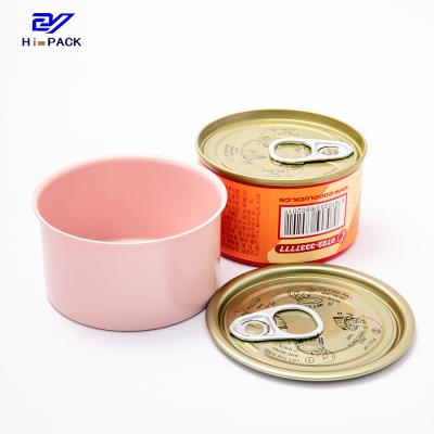 China Metal Round Small Container Packed For Dog Food , Cat Food Or Other Animals Food for sale